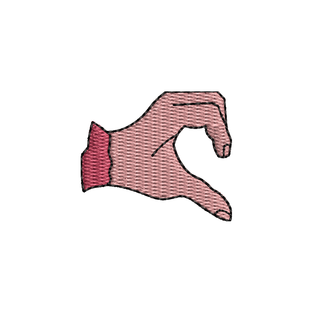 Heart hands embroidery pattern and love themed embroidery design – EL11F