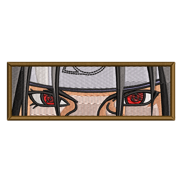 Bordado Itachi Uchiha con temática de Naruto y Sharingan – KARAKTER65F