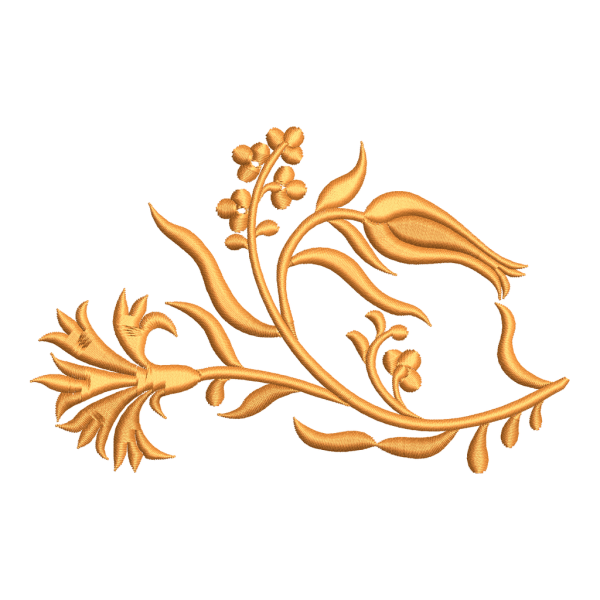 Traditional Maras-style floral embroidery design and embroidery artwork ...