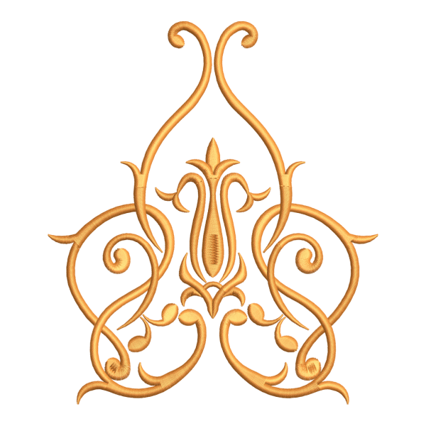 Classic Maraş motif embroidery design and traditional ornamental ...