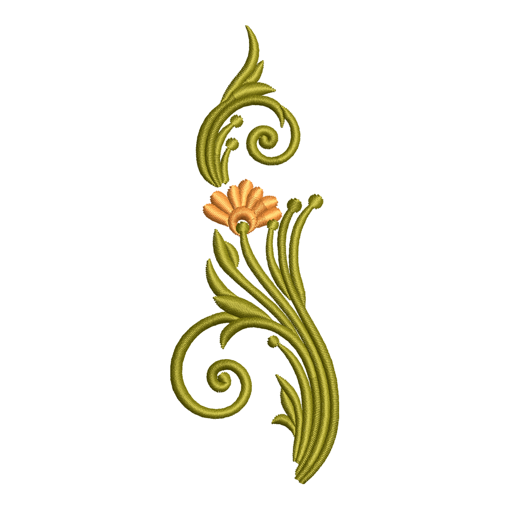 Maras floral motif embroidery design and classic embroidery design ...