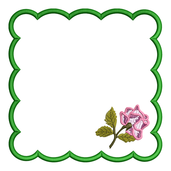 Floral square napkin embroidery design and dining table embroidery ...